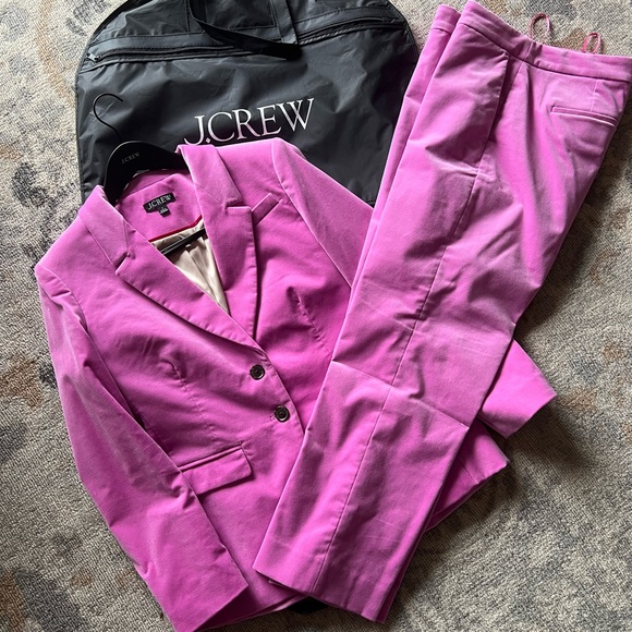 J. Crew | Pants & Jumpsuits | J Crew Pink Pantsuit Bold And ...
